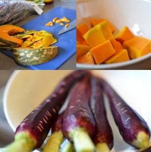 Christmas Recipe: Simple Roasted Chicken with Purple Carrots & Pumpkin ...