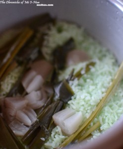 Pandan Nasi Lemak with Pandan Roast Chicken Recipe | Ms I-Hua & The Boy