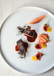 Playground: Roasted 30 Day Aged Angus Eye Fillet, Quandong & Quince ...