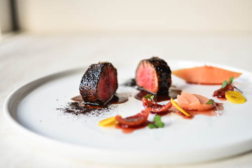 Playground: Roasted 30 Day Aged Angus Eye Fillet, Quandong & Quince ...